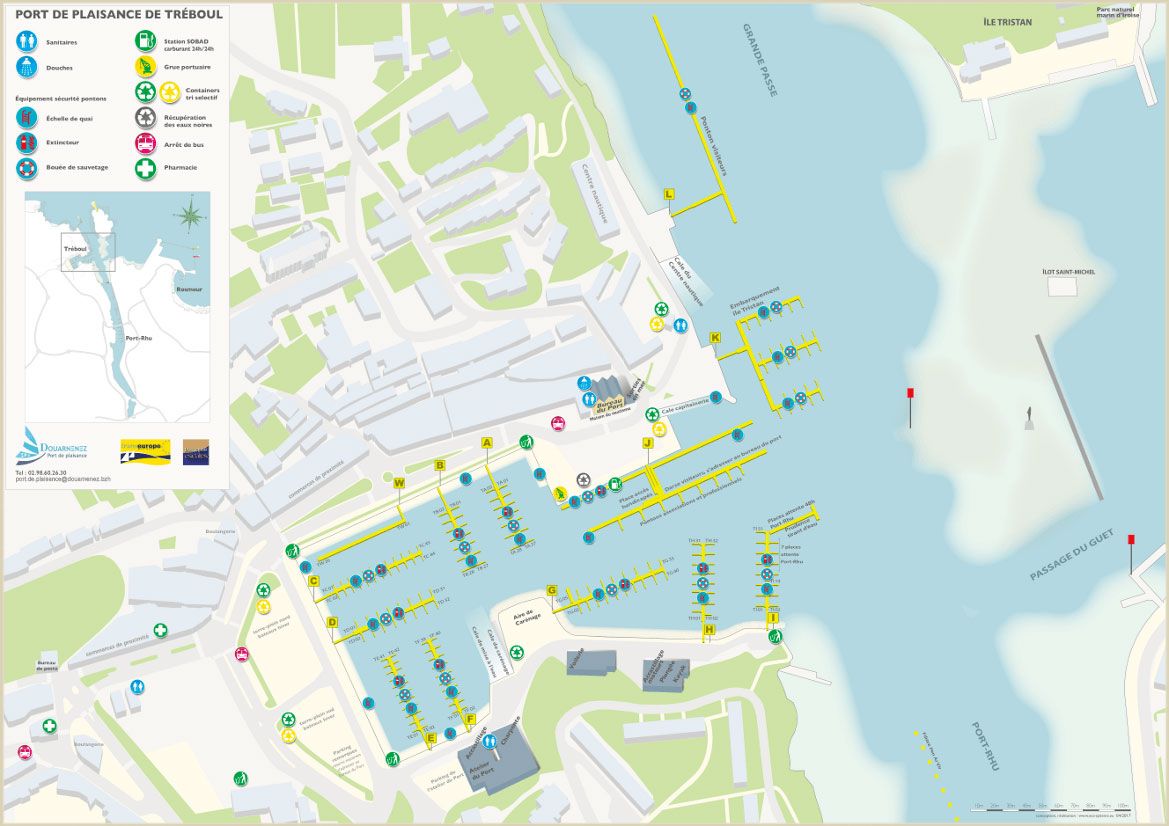 Présentation et plan du port de Tréboul - Douarnenez.bzh, site officiel ...